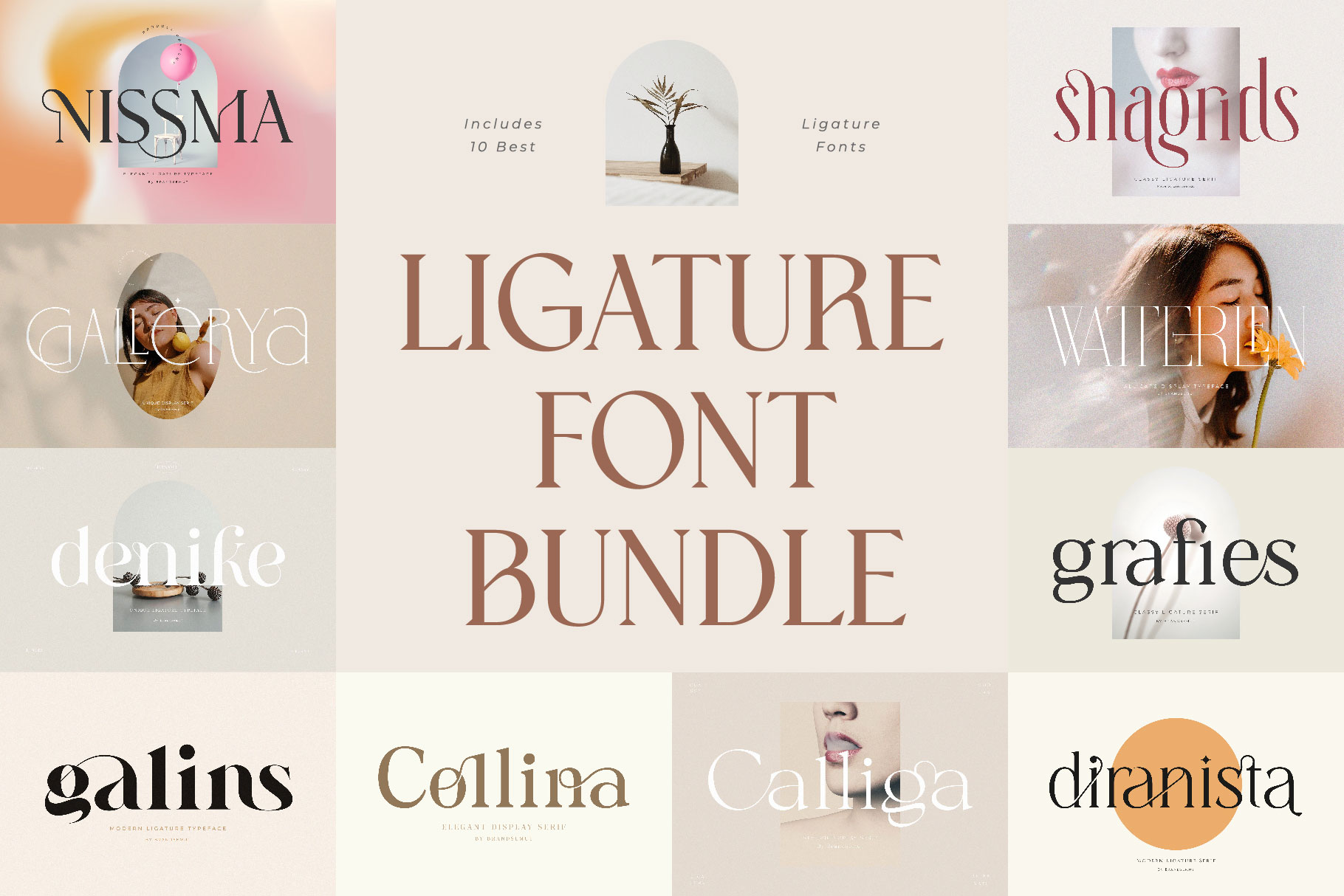Ligature Font BUNDLE Vol. 2