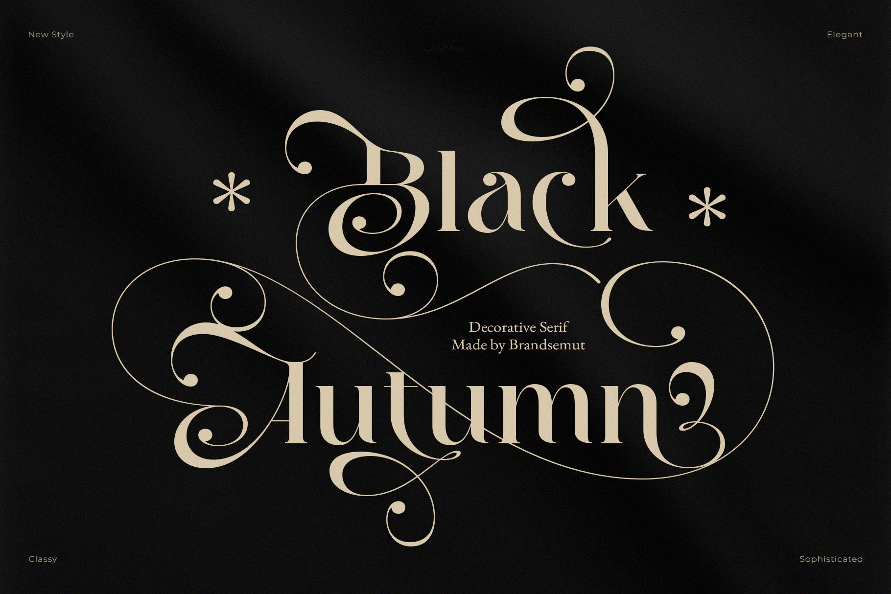 Black Autumn || Decorative Serif