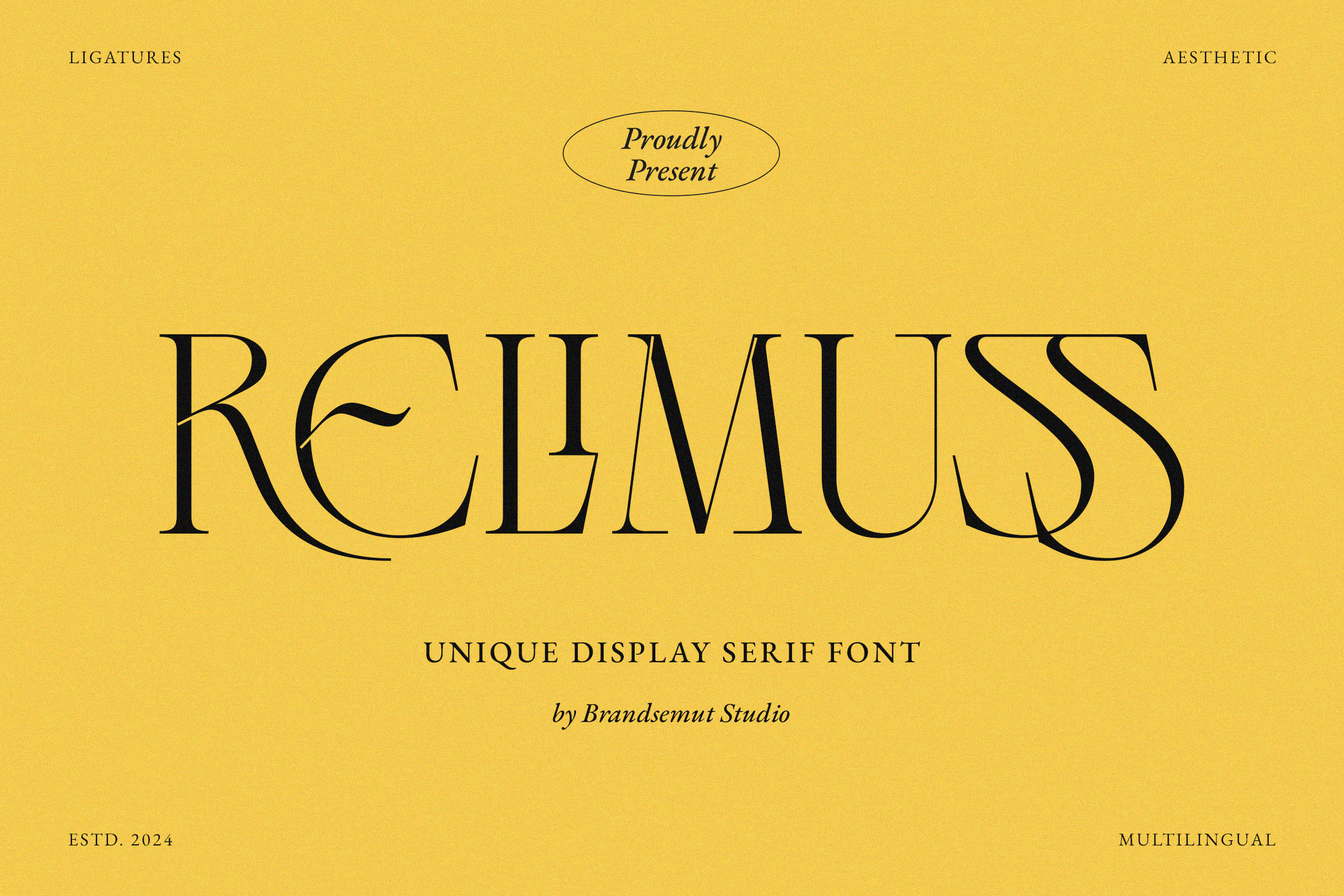 Relimuss – Unique Display Serif Font