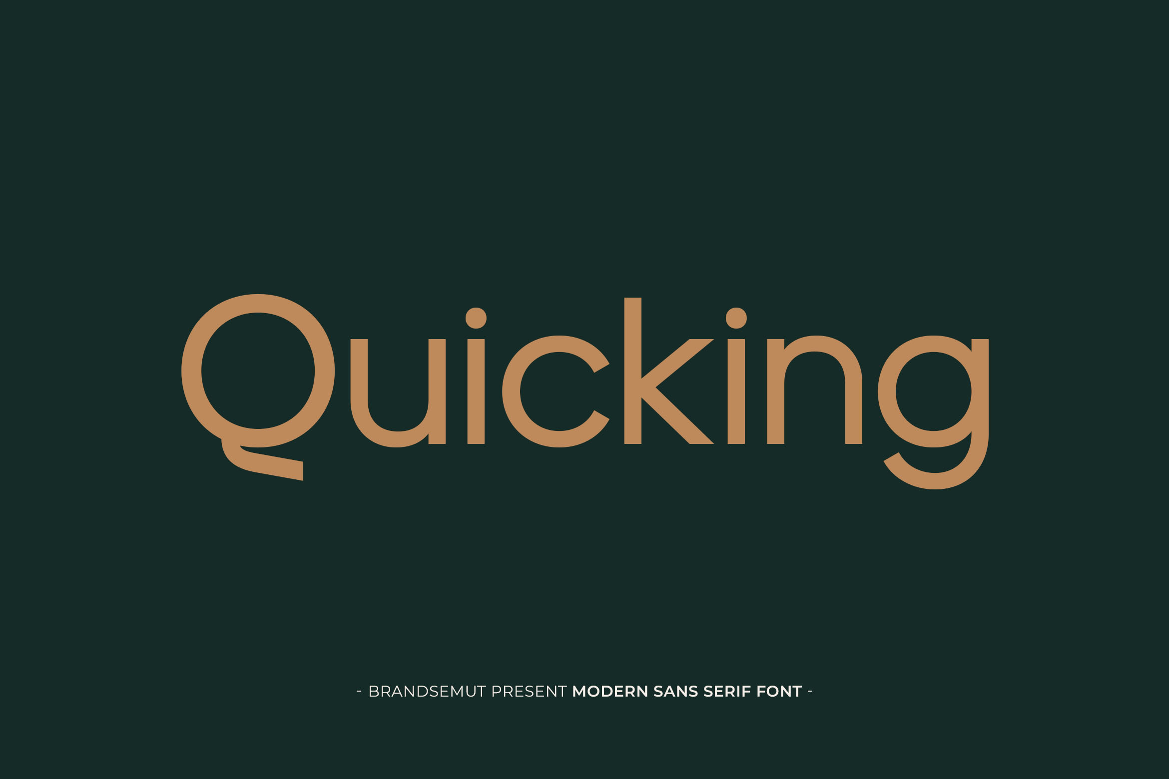 Quicking – Modern Sans Serif