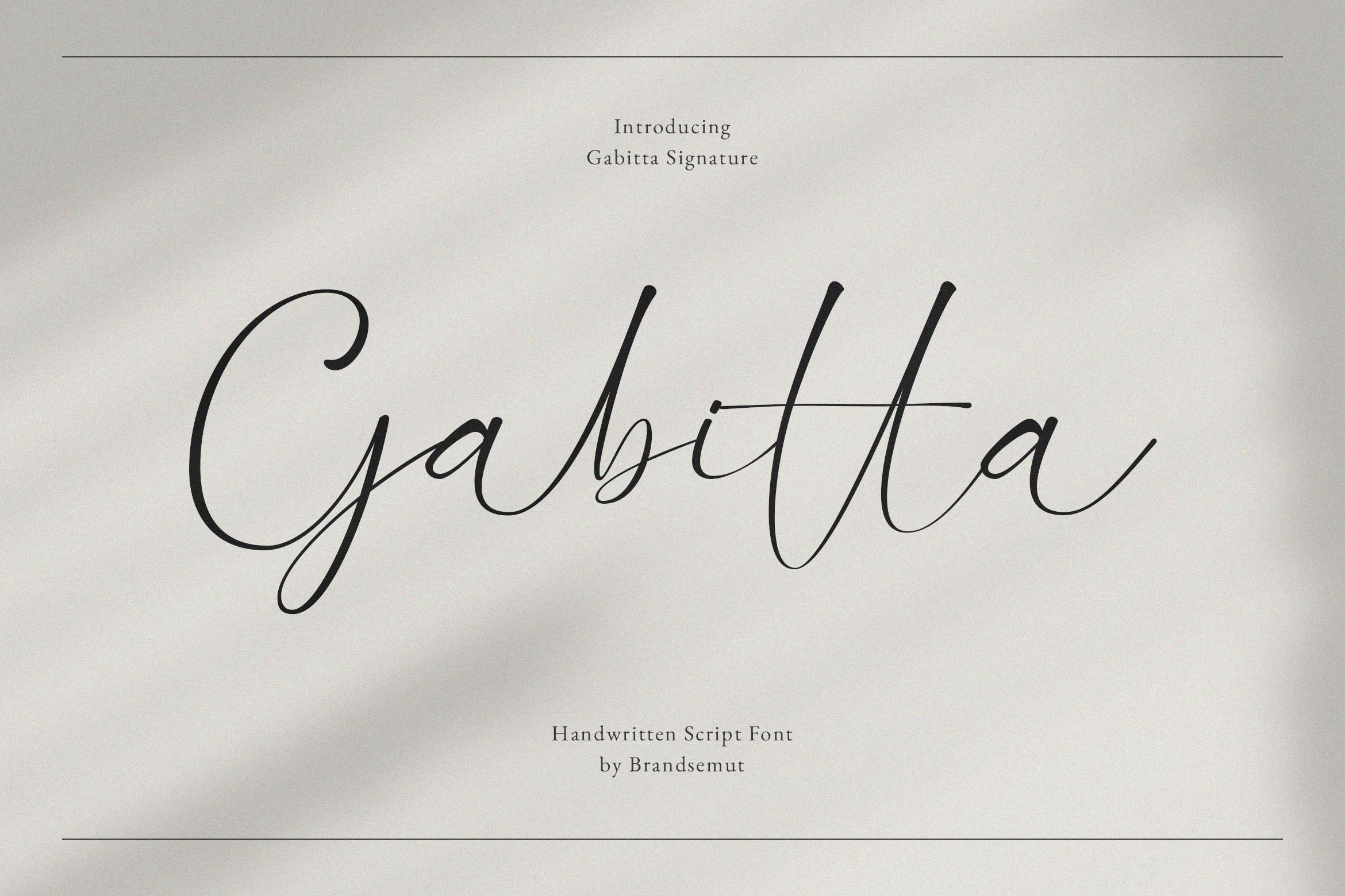 Gabitta – Handwritten Script Font