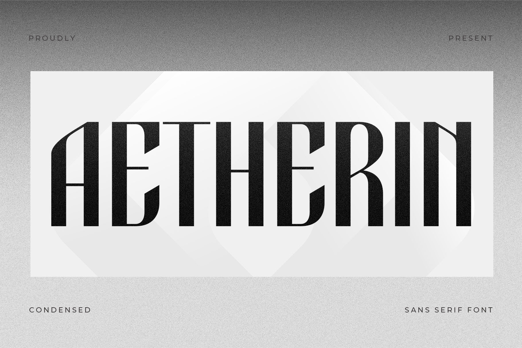 Aetherin – Retro Modern Condensed Sans Serif Font